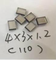 China 5x3x1.2mm Monocrystalline CVD Diamond - 4PT/100 & 2PT/110 Orientation with ±0.05mm Thickness Tolerance for sale