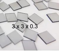 China 3×3×0.3mm CVD Lab Grown Diamond Plate for Substrates with 1800W/mK Thermal Conductivity and ±0.05mm Tolerance for sale