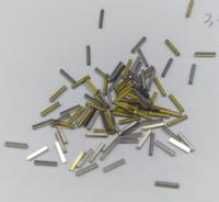 China HPHT Lab Grown Mono Crystal Diamond Strip 4x0.6x0.6mm Scratch Proof Yellow for sale