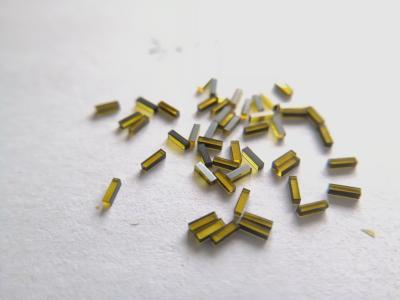 China 3x 0.8x0.8mm Yellow CVD HPHT Diamond Sticks for Vinyl Record Cutter Needle for sale