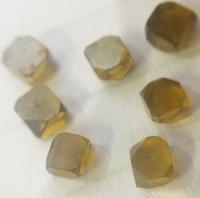 China MCD Mono Crystalline Diamond Dodecahedron/Tower Shaped 0.25-0.6ct Yellow Rough Industrial Diamond for sale