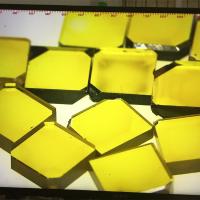 China Yellow Monocrystalline HPHT CVD Diamond Square Plate 2-7mm for Diamond Tools for sale