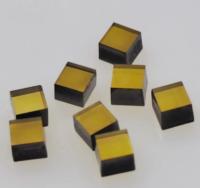 China 2.5mm Square Lab Grown Yellow Diamonds 1.1mm Thickness HPHT MCD for Polishing Tools for sale