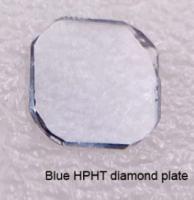 China Single Crystal Boron Doped Diamond Substrate - Blue HPHT Plate with 1E18 Boron Concentration and ±0.05mm Thickness Tolerance for sale
