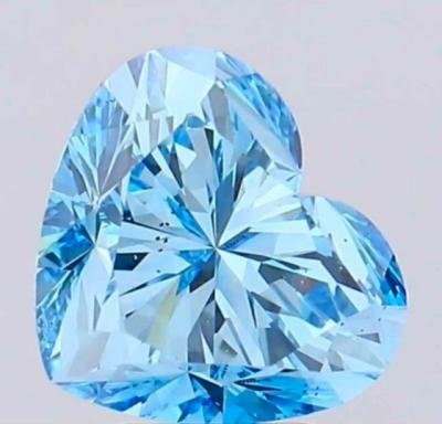 China Vivid Blue Lab Grown HPHT Rough Synthetic Diamonds 1-20 Carat VVS Clarity IGI Certified for Jewelry Making for sale