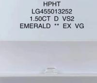 China 1.5 Carat D Color VS2 Clarity Emerald Cut HPHT Lab Grown Diamond for Jewelry Manufacturing for sale