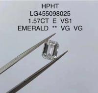 China 1.57 Ct E VS1 Emerald Cut HPHT Lab Grown Diamond - VG Cut Quality for Jewelry Manufacturing for sale