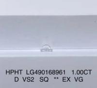 China 1.0 Carat D Color VS2 Excellent Cut Princess HPHT Lab Grown Diamond for Jewelry Manufacturing for sale
