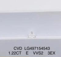China 1.22 Carat E Color VVS2 3EX Cut CVD Lab Grown Diamond for Jewelry Manufacturing for sale