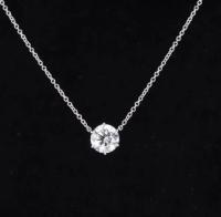 China Synthetic HPHT CVD Lab Grown Diamond Jewelry Necklace VS Clarity 1.0mm to 4.0mm for sale