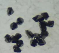 China Dodecahedron Black Diamond Abrasive Powder 50/60-325/400 Size for Titanium Plating with Mohs 10 Hardness for sale
