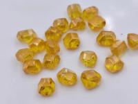 China HPHT Synthetic Yellow Rough Diamond 0.5-11ct Uncut Raw Diamond Stone for Grinding and Gem Use for sale