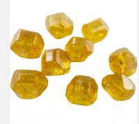 China Lab Grown Diamond Fancy Yellow HPHT Rough Diamond 0.1-4ct Uncut Raw Stone for Grinding for sale