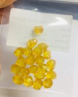 China Lab Grown Diamond Fancy Yellow HPHT Rough Diamond 0.1-4ct Uncut Raw Stone for Grinding for sale