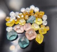 China HPHT CVD Lab Grown Colored Rough Diamonds 0.01-7ct in Pink Blue Yellow Green White for Jewelry Manufacturing for sale