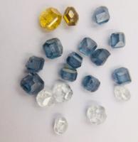 China Lab Grown Blue Rough Diamond VVS HPHT 0.3-5ct Uncut Synthetic Diamond for Jewelry Making for sale