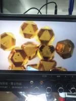 China octahedron rough diamonds hpht yellow industry diamond sharp point MCD for sale