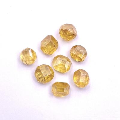 China Lab Grown Fancy Yellow Diamond HPHT Synthetic Rough Gemstone 0.1-10ct for Grinding Tools for sale