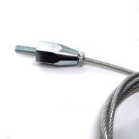 China Steel Wire Rope Crimped With Snap Hook Toggle Cable Gripper Suspension Kit for sale