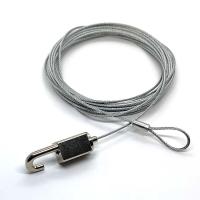 China Gallery Art Hook Cable Gripper Nylon Wire Rope With Looping For Hanging Picture for sale
