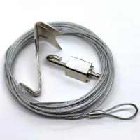 China Gallery Art Hook Cable Gripper Nylon Wire Rope With Looping For Hanging Picture for sale