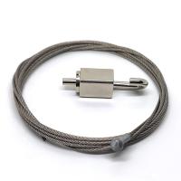 China Self Locking Brass Cable Gripper Hanger Signage Cable Hanging Systems for sale