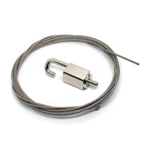 China Self Locking Brass Cable Gripper Hanger Signage Cable Hanging Systems for sale