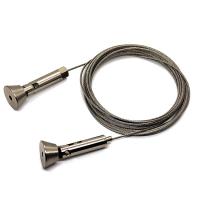China Stainless Steel Cable Gripper Display System With Ceiling To Floor Fixings for sale