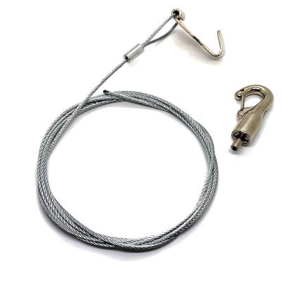 China Gallery Hanging System Track Accessory Cable Gripper Snap Hook For Sign Hanging for sale