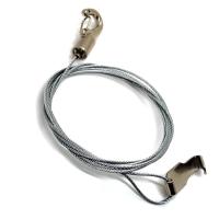 China Gallery Hanging System Track Accessory Cable Gripper Snap Hook For Sign Hanging for sale