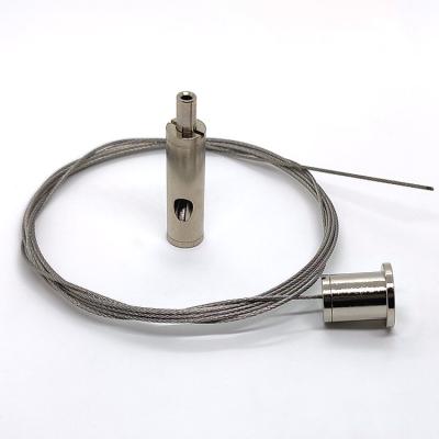 China LED Panel Light Suspension Kit Stainless Steel Wire Rope Cable Gripper Wire Clamp for sale