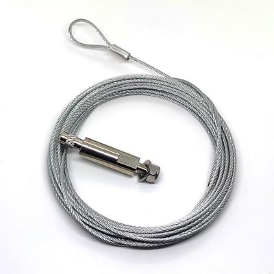 China Suspension Kit Track Accessory Cable Gripper With Snap Hook For Sign Hanging for sale