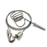 China Adjustable Height Hooks Cable Gripper Use With Wire Rope To Hang Acoustic Panels for sale