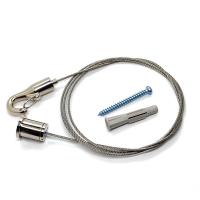 China Adjustable Height Hooks Cable Gripper Use With Wire Rope To Hang Acoustic Panels for sale