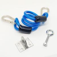 China Coil Lanyard Attaches To Belt Loops Or Handbags Security Lanyard Bungee Coil Key Chain Tool Lanyard for sale