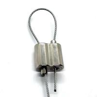 China Nickel Paint Zinc Alloy Looping Gripper Wire Suspension Kit For Lighting for sale
