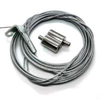 China Nickel Paint Zinc Alloy Looping Gripper Wire Suspension Kit For Lighting for sale