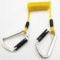China Professional Spiral Spring Coil Lanyard Safety Emergency Swimming Diving Lanyard for sale