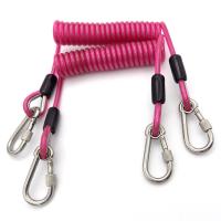China Professional Spiral Spring Coil Lanyard Safety Emergency Swimming Diving Lanyard for sale