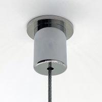 China Brass Chrome Ceiling Coupler Attachment Steel Wire Rope Ceiling Connector for sale