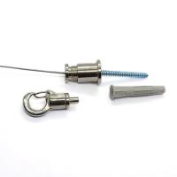 China Hanging Signs Drop Ceiling Hooks Kit 2 Cable Set With Stainless Steel Wire Rope Clamp for sale