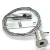 China Hanging Use Brass Plated Nickel Cable Gripper Brass Nickel Plated Grip Lock Cable Grippers for sale