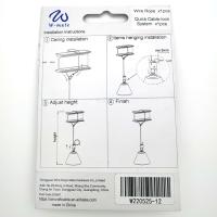 China Free Tools Suspension Kit Gripper Cable Display System For Hanging Home Pictures And Lighting for sale