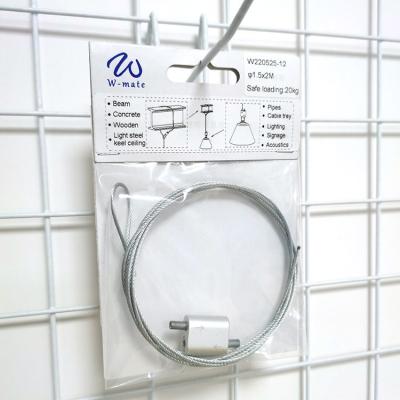 China Free Tools Suspension Kit Gripper Cable Display System For Hanging Home Pictures And Lighting for sale