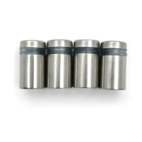 China Satin Drawing Standoff Screws Stainless Steel Edge Grip Sign Holder Glass Standoff for sale