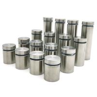 China Display Fixture Cylinder Advertising Screw Stainless Steel Stand Off Glass Fixings for sale