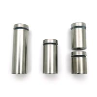 China Display Fixture Cylinder Advertising Screw Stainless Steel Stand Off Glass Fixings for sale