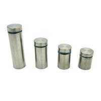 China Display Fixture Cylinder Advertising Screw Stainless Steel Stand Off Glass Fixings for sale