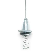 China Supportage Fixation Suspension Hanging Kit With Stainless Steel Wire Rope Eyelets And Gripper Cable Hanger for sale