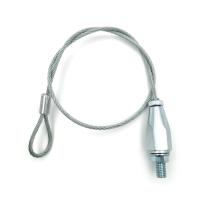 China Supportage Fixation Suspension Hanging Kit With Stainless Steel Wire Rope Eyelets And Gripper Cable Hanger for sale